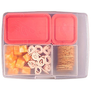 Bentology Bento Box Portion Control Lunch Box - Meal Prep Container Kit with Weight Loss Plan Booklet