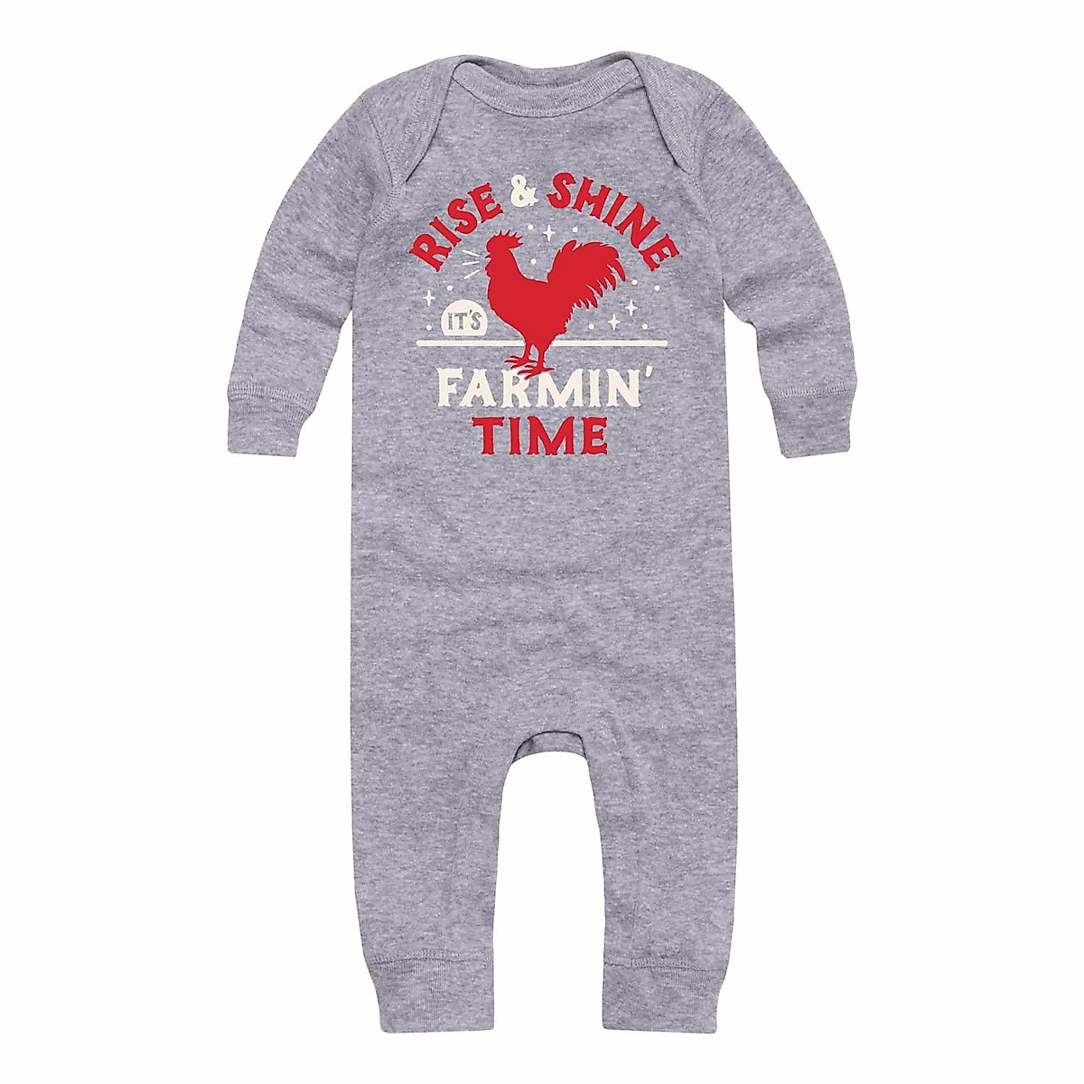 Country Casuals Rise And Shine - Baby Long Legged Bodysuit - Size 6 Months