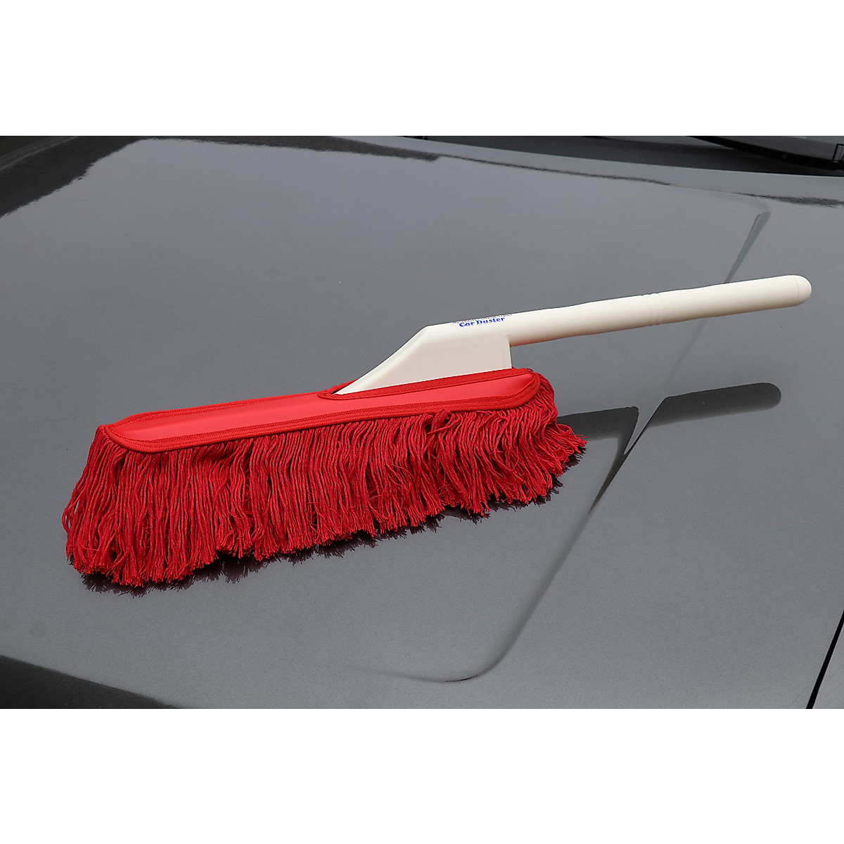 The Original California Car Duster California Car Duster 62443 Standard Car Duster with Plastic Handle, Red 25 Inch