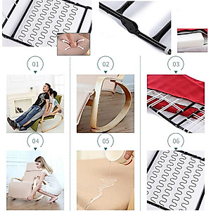 MOOTEK Single Rocker Chair, Adjustable Rocking Chair Lounge Chair, Recliner Chair with Adjustable Footrest, Multifunctional Rocking Chair, for Apartment/Living Room/Bedroom/Balcony/Courtyard