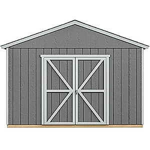 Handy Home Products Astoria 12x16 Do-It-Yourself Wooden Storage Shed with Floor