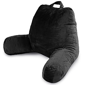 Milliard Reading Pillow with Shredded Memory Foam, Large Adult Backrest with Arms, Back Support for Sitting Up in Bed with Washable Cover (Sit up Pillow)