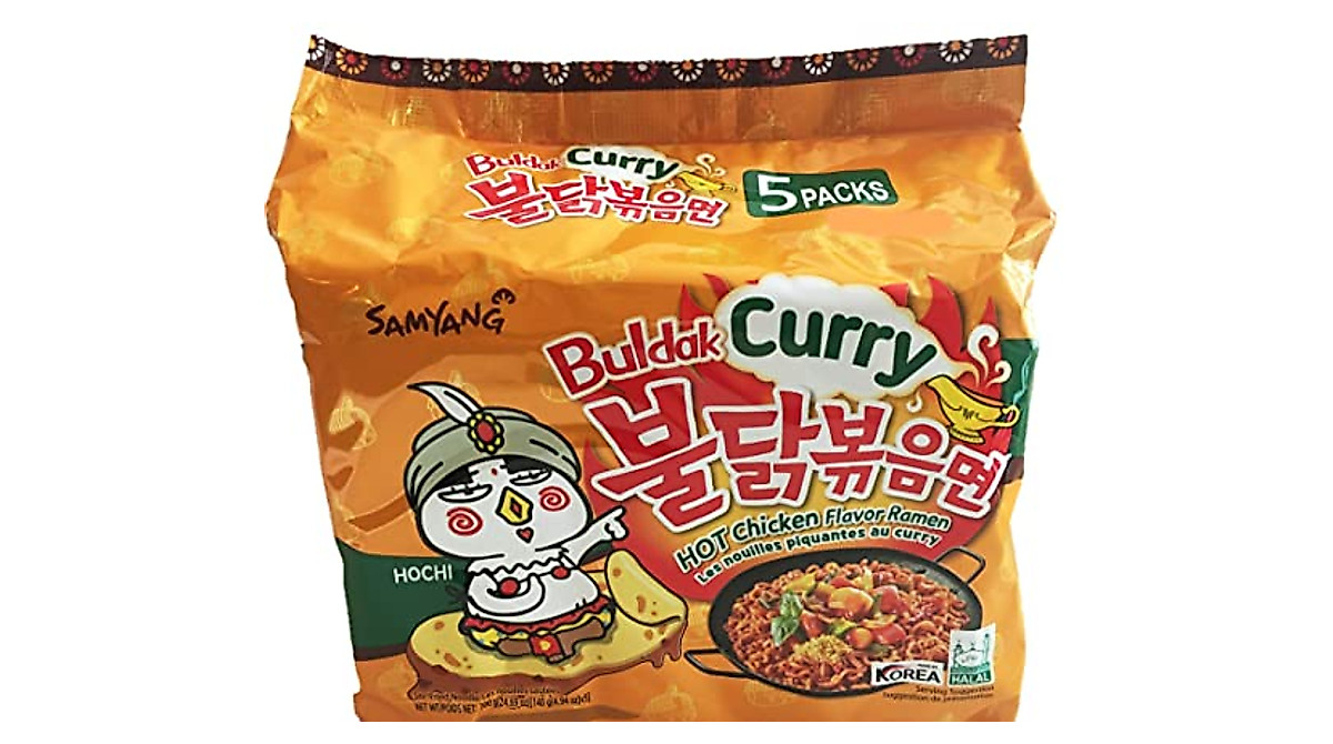 Samyang Fire Hot Curry Ramen Noodles - Pack of 5
