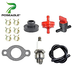 POSEAGLE 632230 Carburetor with 30604 Air Cleaner Replaces 632230, 632272, 632631, 631067, 631067A, 631828, 632235 for Tecumseh H30, H50, H60, HH60, HH70 Engines