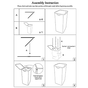 Graciadeco 170L Double Laundry Basket with Lid Foldable Extra Large 2 compartment Laundry Hamper with Handles Dirty Clothes 2 section Hamper for Laundry Bamboo Bathroom Bin Bedroom Closet, Grey
