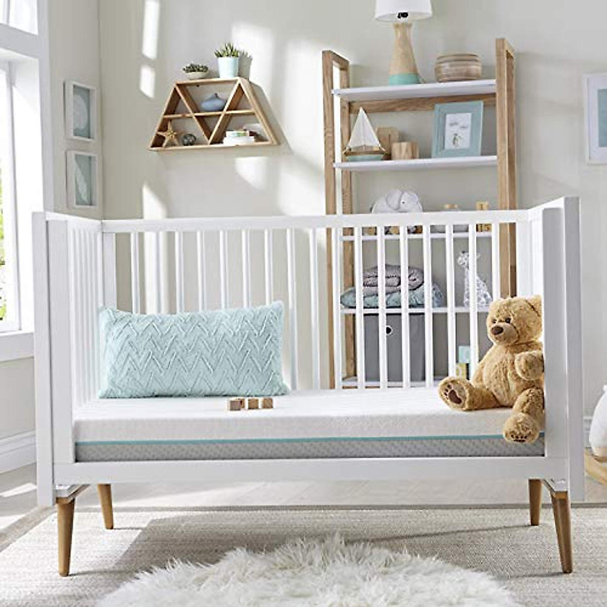 Tempur-Pedic TEMPUR-Dream 2-Stage Waterproof Baby Crib and Toddler Mattress - Made in USA, 52"x28"