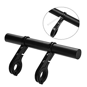 Yizhet Bike Handlebar Extender, Lightweight Durable Aluminum Alloy Double Bicycle Handlebar Extension Bracket for Holding Motorcycle E-Bike Lamp Speedometer GPS Phone Mount Holder (Aluminum Alloy)