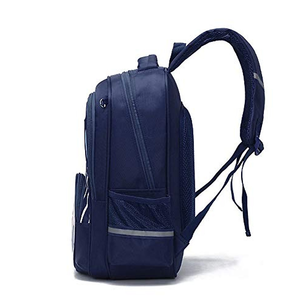 Mysticbags Boys Backpack Soccer Printed Kids School Bookbag for Primary Students Dark Blue