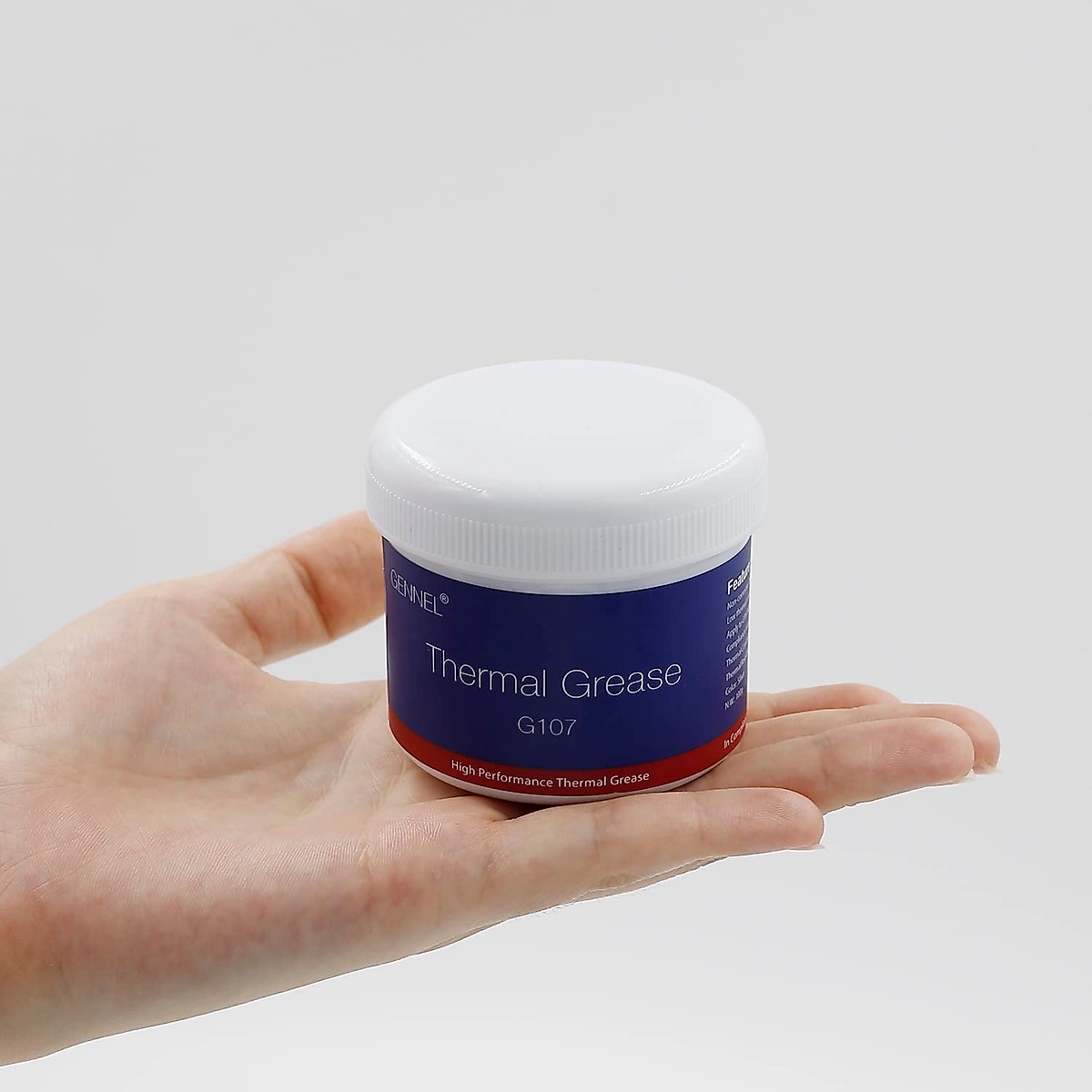 GENNEL G107 100Grams Silver Thermal Paste, High Performance Thermal Conductive Compound Grease, Heatsink Paste for CPU GPU LED IC PS4 Xbox Ovens