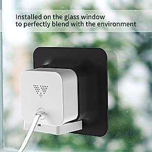 oioaahkeo Window Mount for Wyze Cam V3, Adhesive Mount for Mountinng Wyze Cam V3 on Window Glass(Black, 2 Pack)