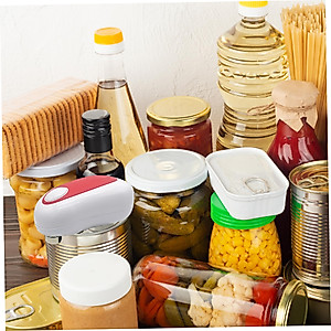 Automatic Can Opener, Electric Can Opener No Sharp Edge One-Touch Automatic Can Opener, Battery-Powered Food-Safe Cordless Soda Can Opener Kitchen Gadgets Gifts for Elders, Electric Can Opener