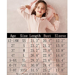 U / N Girls'Christmas Sleepwear Soft Cotton Santa Claus, Red, 5-6 Years