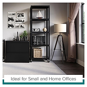 Hirsh 30 inch Wide 2 Drawer Lateral 101 File Cabinet in Black, Fully Assembled