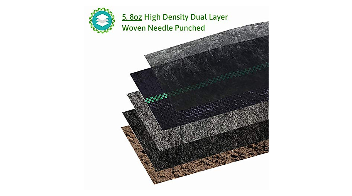 WAENLIR Heavy Duty Weed Barrier Fabric - Durable & Eco-Friendly