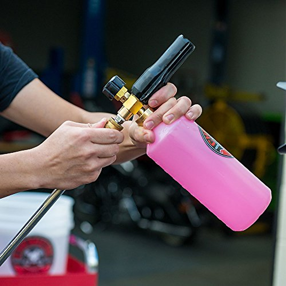 Chemical Guys HOL144 TORQ Foam Cannon Snow Foamer & Mr. Pink Super Suds Shampoo & Superior Surface Cleaning Soap, 1 Gal, 2 Items