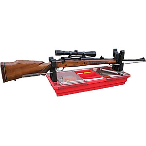 MTM Portable Rifle/Shotgun Maintenance & Gun Cleaning Center,Red