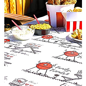 California Trendz Fitted Tablecloth Rectangle Cover 6 Ft Folding Table-Size 30x72 in.Flannel Backed Vinyl Plastic Tablecloth,Elastic Table Cover,Waterproof Fitted for Camping,Patio,Outdoor