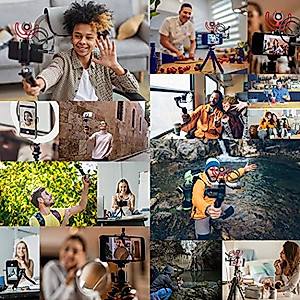 Sound harbor TRS to TRRS Adapter 3.5mm Microphone Converter Patch Cable Male to Female Audio Mic Cables for Mic to iPhone Android Smart Phones and iPad Tablets