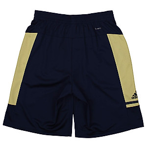 adidas Game Built Player Climalite Short with Pockets, Collegiate Navy- Sand X-Small