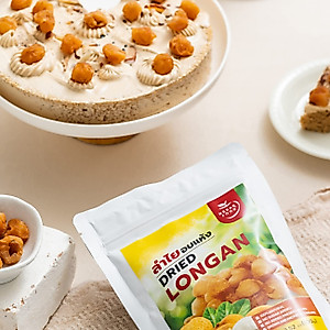 NESAR FOOD Premium Natural Dried Longan Fruit - Delectable Seedless Longan Dry, 100% Fruit Meat, 100g (3.52 oz Pack of 1) - Perfect for Tea, Snacks, and Desserts - All-Natural, No Sugar Added