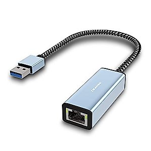 BENFEI USB to Ethernet Adapter, USB 3.0 to 10/100/1000 Gigabit Ethernet LAN Network Adapter Compatible for MacBook, Surface Pro, Notebook PC with Windows7/8/10, XP, Vista, Mac