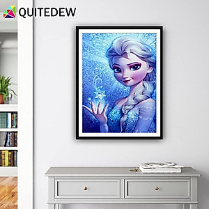 DIY 5D Diamond Painting Kits for Adults Ice Aisa Full Drill Diamond for Adults, Cartoon Diamond Painting Arts for Adults, Painting Rhinestone Embroidery Pictures, Ice, 16x12inch