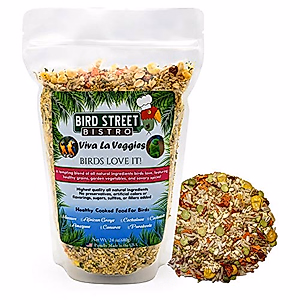 Bird Street Bistro Parrot Food - Parakeet Food - Cockatiel Food - Bird Food - Cooks in 3-15 min w/Natural & Organic Grains - Legumes - Non-GMO Fruits, Vegetables, & Healthy Spices