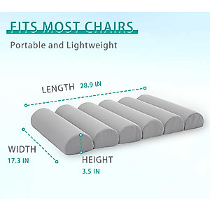 Lumbar Support Pillow for Office Chair,Computer/Desk Chair/Couch,Back Support Pillow Adjustable,Breathable Mesh Cover,Patented 6-fold semicircular Back Cushion Hanging on Office Chair,Medium Soft