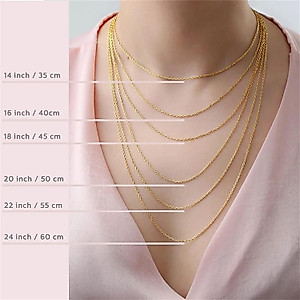 Flowshey Custom Name Necklace Personalized Gift Necklace 18K Gold Plated Nameplate Jewelry for Women