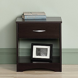 Sauder Beginnings Night Stand, Cinnamon Cherry finish