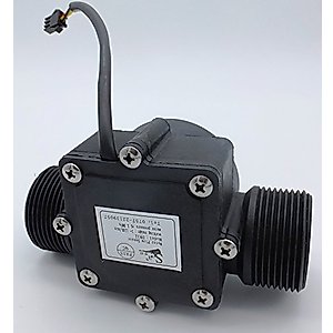 Liquid flow sensor water flowmeter 1 to 120 Liters/min for 1.25-inch pipes (DN32)