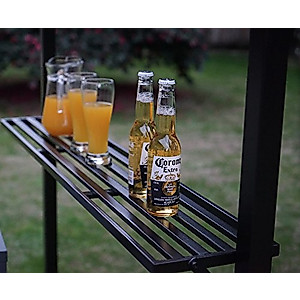 Kozyard Andra 8'X5' Soft Top Barbecue (BBQ) Grill Canopy (Tent) with 4pcs Magnetic Detachable LED Light