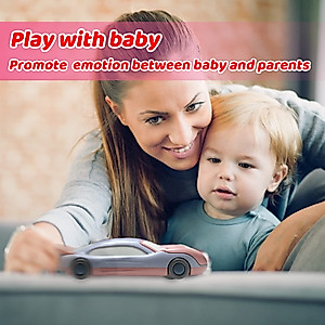 Lukax Baby Phone Toys for 1 2 3 Years Old Girl, Musical Car Toys with Star Projector, Toy Phone Baby Toys 18 Months+, Early Education Learning Toys Gift for Boys Toddlers Kids (Pink)