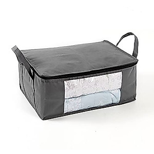 ABO Gear G01 Bins Bags Closet Organizers Sweater Clothes Storage Containers, 3pc Pack, Gray, 3 Count