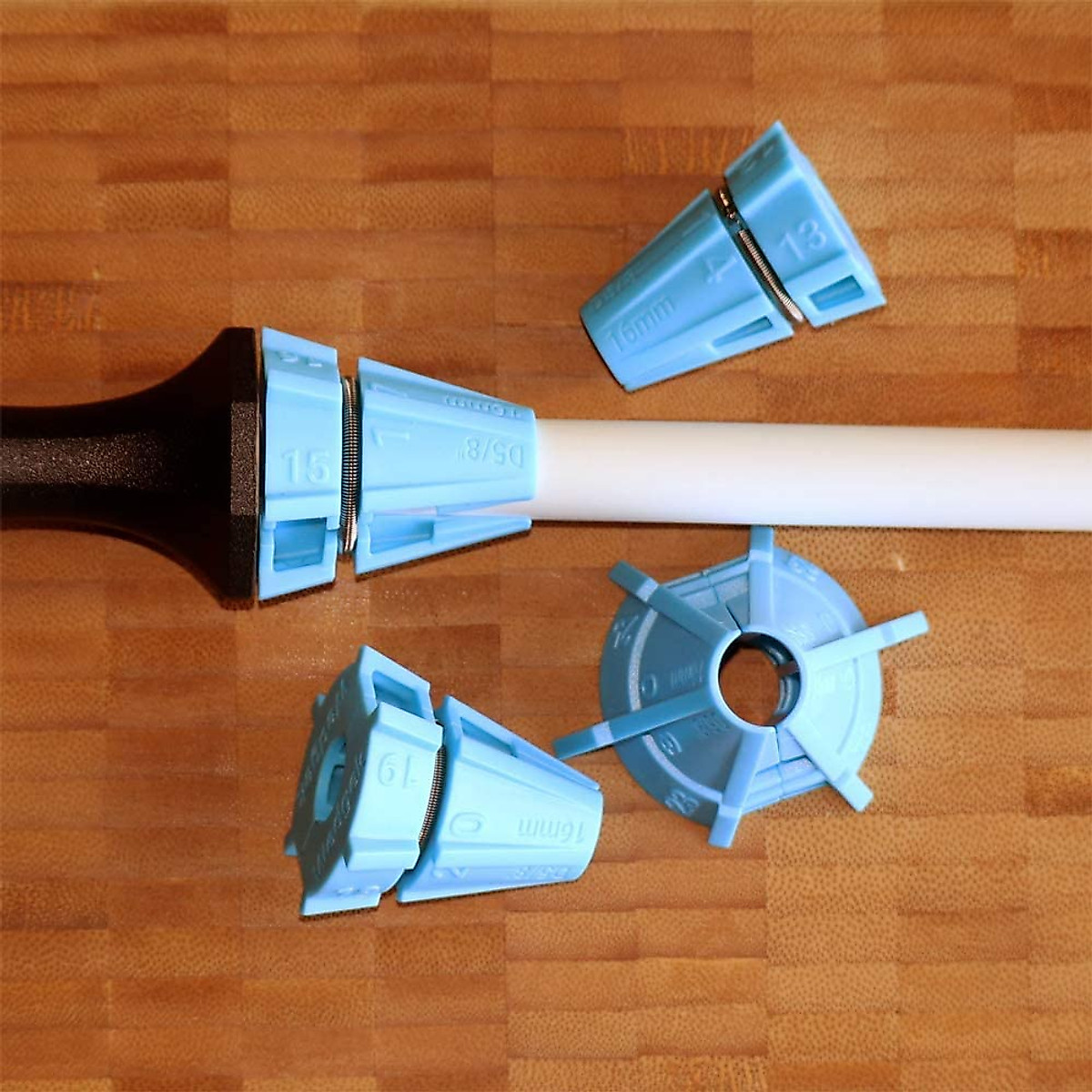 Wedgek HXT Ceramic Thick Sharpening Rod and Angle Guides, 11-Inch Shatter Resistant, White 1500 Grit