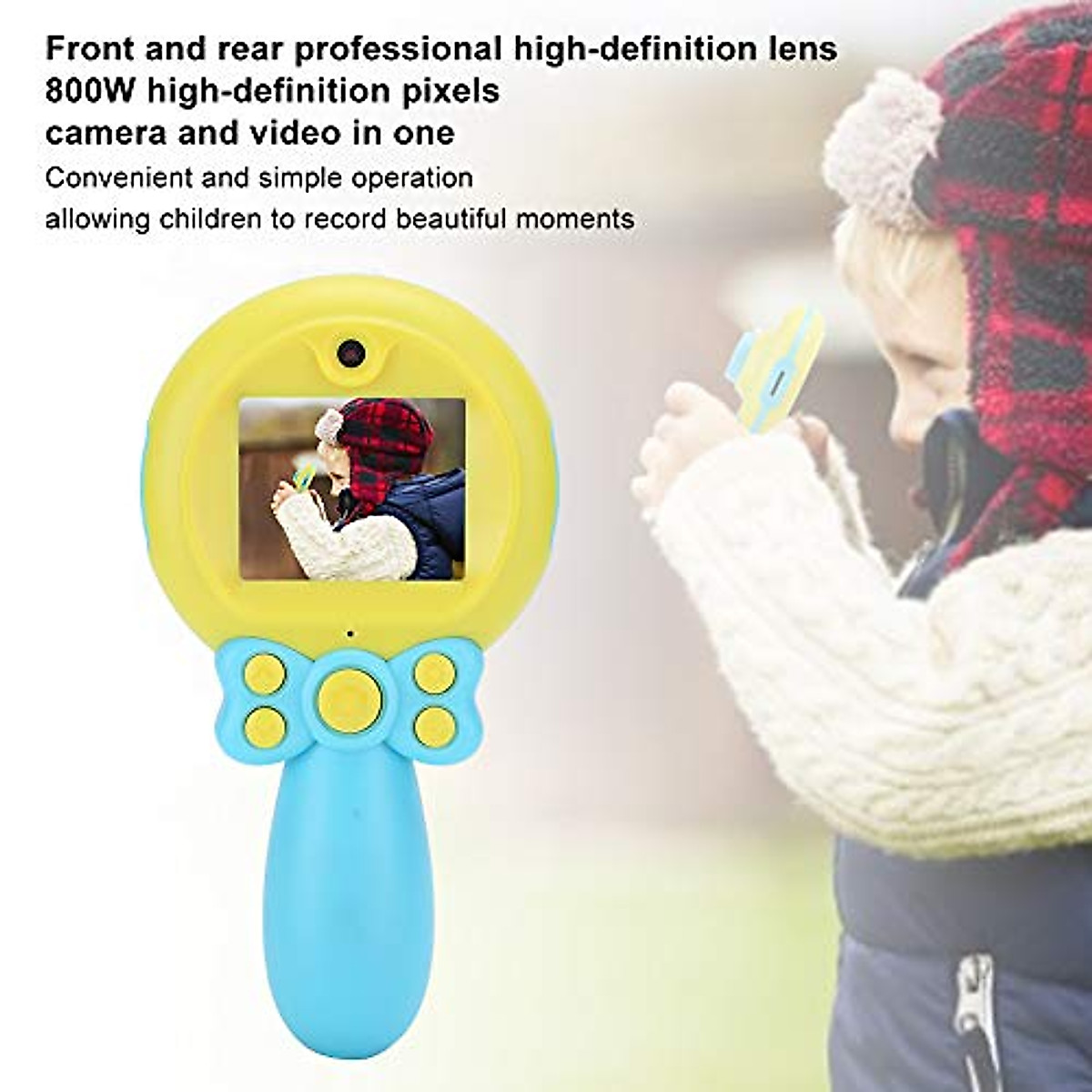 SOONHUA Children Digital Camera 2.0in High Definition Shakeproof Kid Handheld Selfie Camera