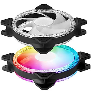 Cooler Master MasterFan MF120 Prismatic Tri-Loop ARGB 3-Pin Fan, 24 Independently LEDs, 6 LEDs Fan hub, 120mm PWM Static Pressure Fan, ARGB Header Extender for Computer Case & Liquid Radiator