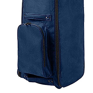Universal Golf Bag with Wheels Aviation Bag Heavy Duty Carrier 600D Oxford Padded Cover Wear Resistant Folding for Airlines Fan (Color : Blue)