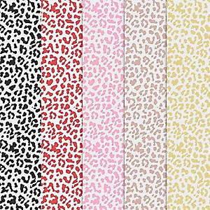 Kavoc 100 Sheet Leopard Print Tissue Paper Assorted Colors Trendy Wrapping Tissue Paper for Gift Bouquet Clothing Shoes Wrapping and Diy Scrapbook Craft,14 x 20