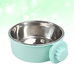 Pet Bird Feeder Cage Parrot Feeding Cups Stainless Steel Parrot Feeders Water Cage Bowls for Cockatiel Conure Budgies Parakeet Parrot Macaw Small Animal Chinchilla Size S