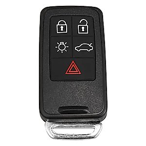 X AUTOHAUX Replacement Keyless Entry Remote Car Key Fob KR55WK49264 433Mhz for Volvo XC60 2010-2017 for Volvo XC70 2008-2016 5 Buttons with Door Key