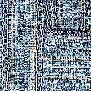 SAFAVIEH Montauk Collection 3' x 5' Blue MTK418L Handmade Area Rug