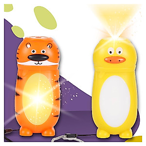 Kids Flashlights and Kids Lanterns, 2-in-1 LED Kids Camping Lantern Night Light, Better Than Headlamps, Kids Camping Gear Must Haves