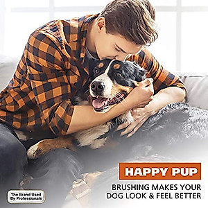 Wahl Double Sided Dog Shedding Blade with No-slip Grip - Coarse and Fine Teeth for Long, Short, & Double Coats - Model 858408