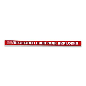 VetFriends.com Remember Everyone Deployed RED Silicone Bracelet Until They All Come Home (Qty 2)