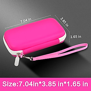 Case Only Compatible with Texas Instruments TI-30XIIS Scientific Calculator, Travel Office Calculators Storage Holder Bag with Extra Mesh Pocket for Pens, USB Cables and Accessories - Red