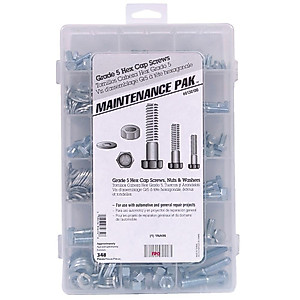 Grade 5 Zinc-Plated Hex Head Cap Screw Kit (348-Piece)
