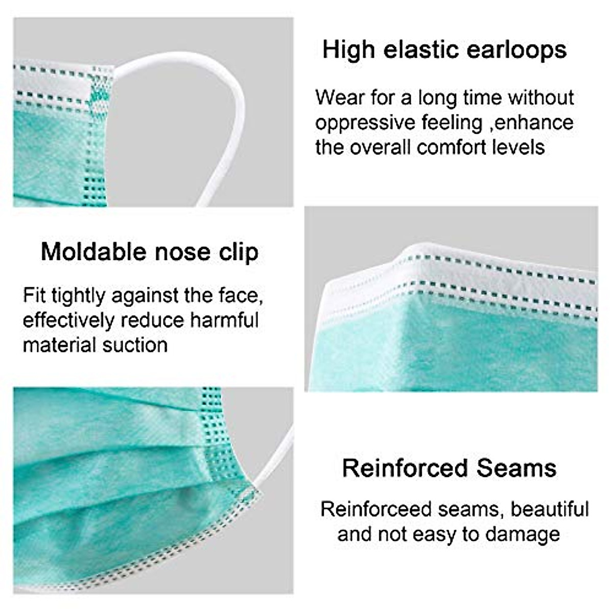 Kids Disposable Face Masks, Children 3-Ply Breathable Cute Safety Mask, Protective Mask with Elastic Ear Loops for Boys Girls