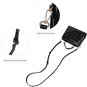 CATMICOO Croc Mini Purses for Women Trendy Small Handbags