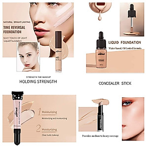 Melemando All In One Makeup Kit 27 Piece Makeup Kit for Women Full Kit, All in One Makeup Sets Include Eyebrow Eyeliner Eyeshadow Mascara Foundation Concealer Lip Gloss Lipstick Makeup Brush (MKit-04)